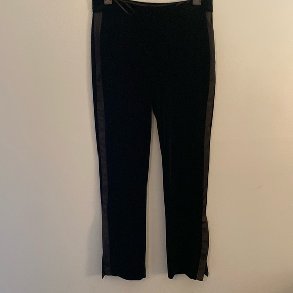 Belle Vere | Pants & Jumpsuits | Belle Vere Black Velvet Tuxedo Stripe ...